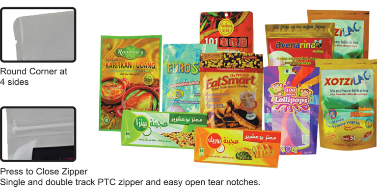 3 Sides Seal with Zipper & Round Corner – Imperial Packaging And ...